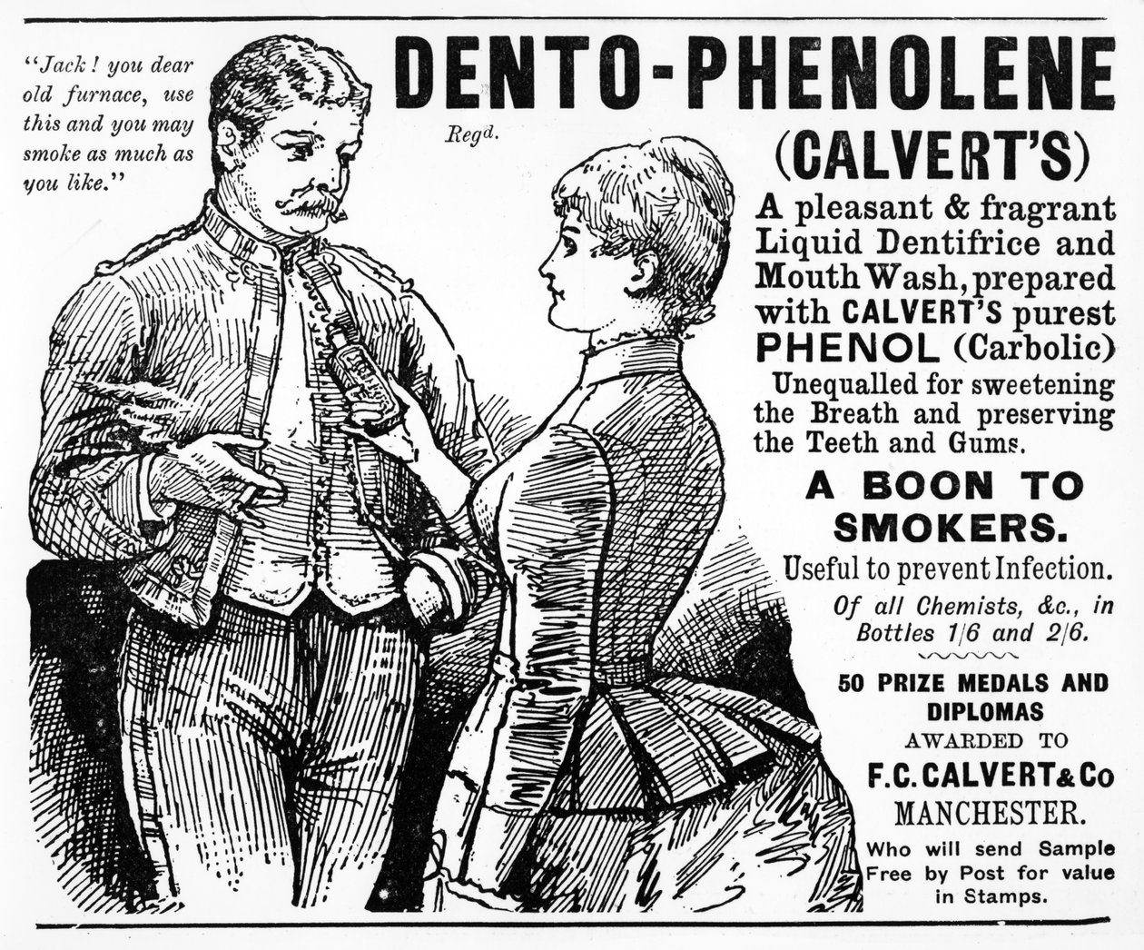 Advertisement for Calvert's Dento-Phenolene